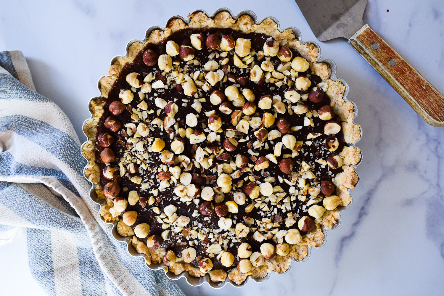 Chocolate Hazelnut Tart Recipe - loaves & such